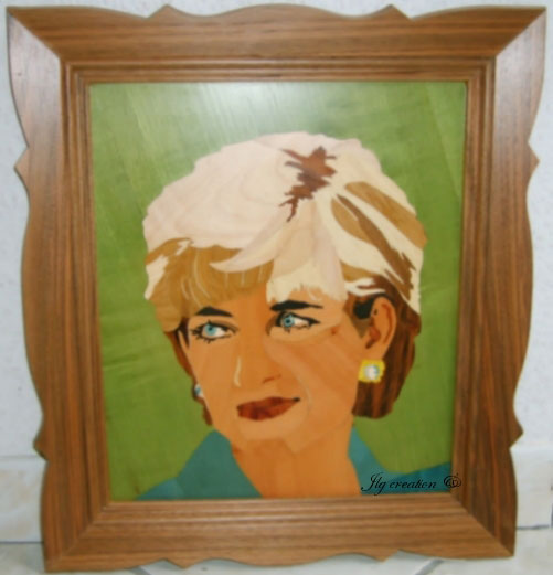 Marquetry portraits
