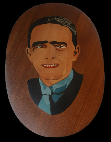 Marquetry portraits